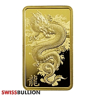 1 Ounce PAMP Legends Azure Gold Bar - Year of the Dragon