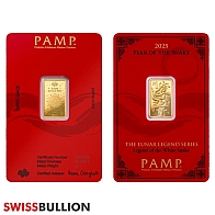 5 Gram PAMP Legends Azure Gold Bar - Year of the Dragon