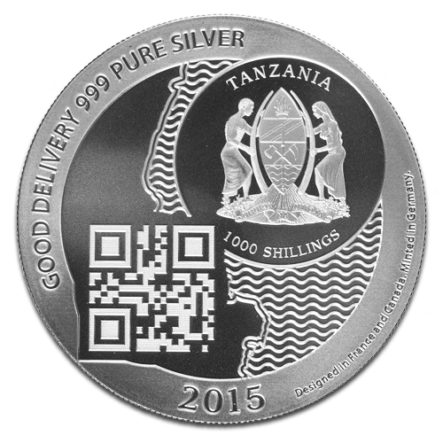 1 oz Vera Silver Zanzibar - 1 Ounce Silver Vera Zanzibar