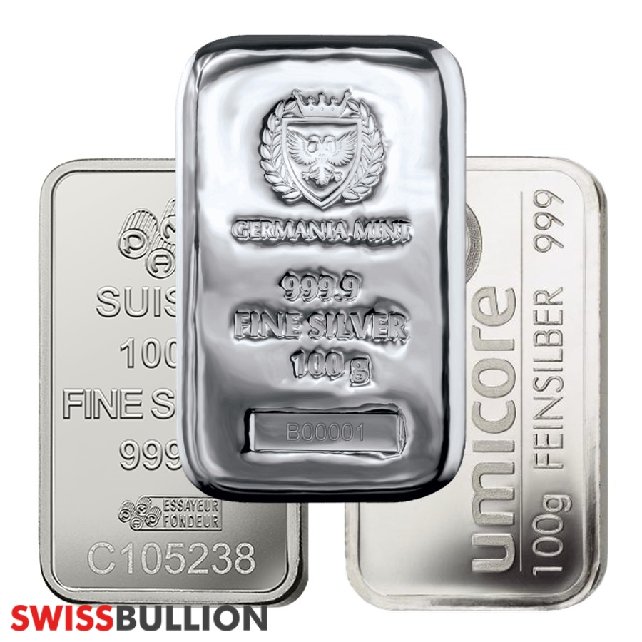 100 Gram Silver Bar