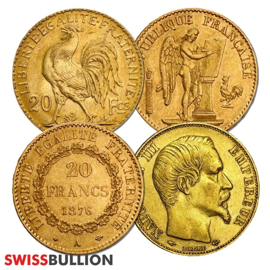 20 Franc French Gold Coin - Mixed Designs